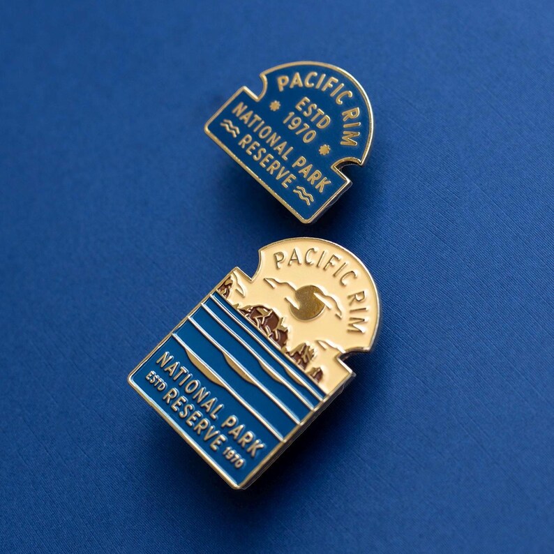 Pacific Rim National Park Reserve Typographic Enamel Pin | Collectible ...