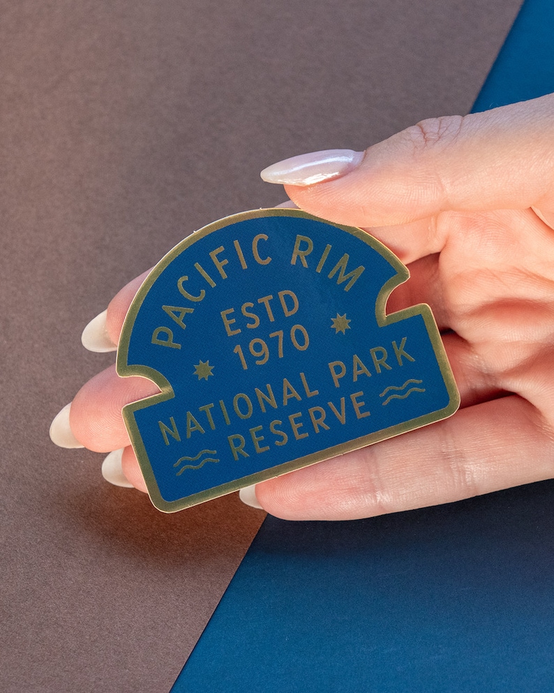 Pacific Rim National Park Reserve Typographic Vinyl Sticker - Etsy