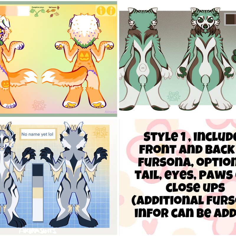 Fursona Ref Sheet - Etsy