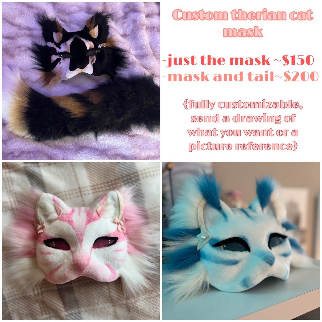 Custom Therian Cat Mask Commissions - Etsy