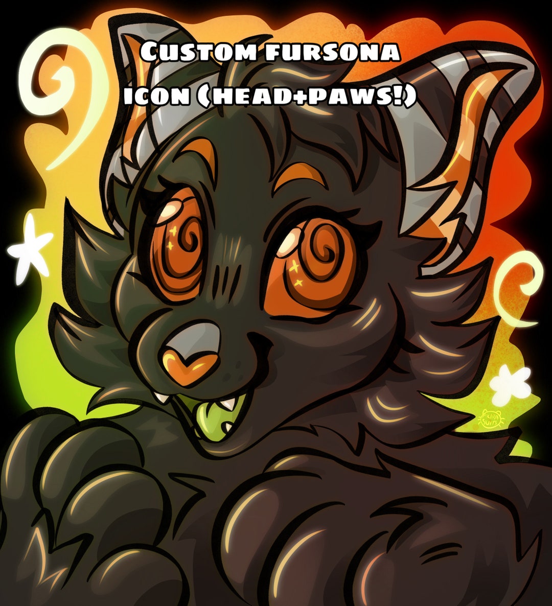 Fursona Headshot Icon Pfp - Etsy