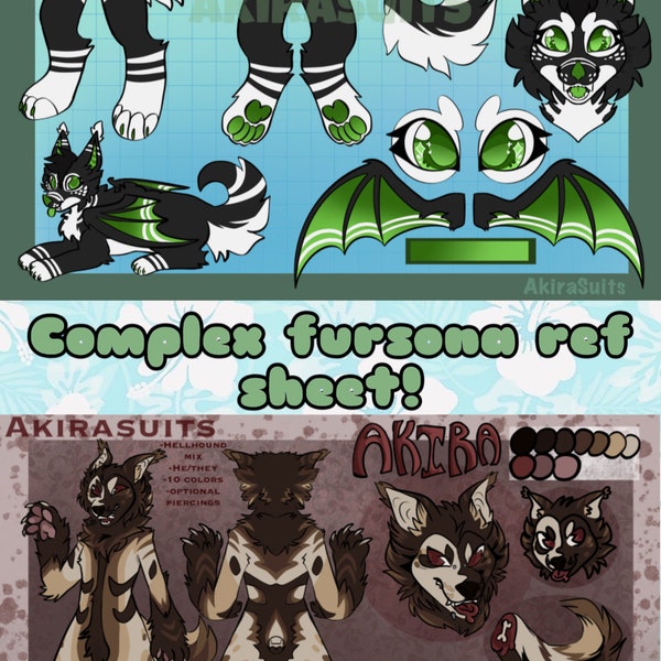 Fursuit Ref Sheets - Etsy