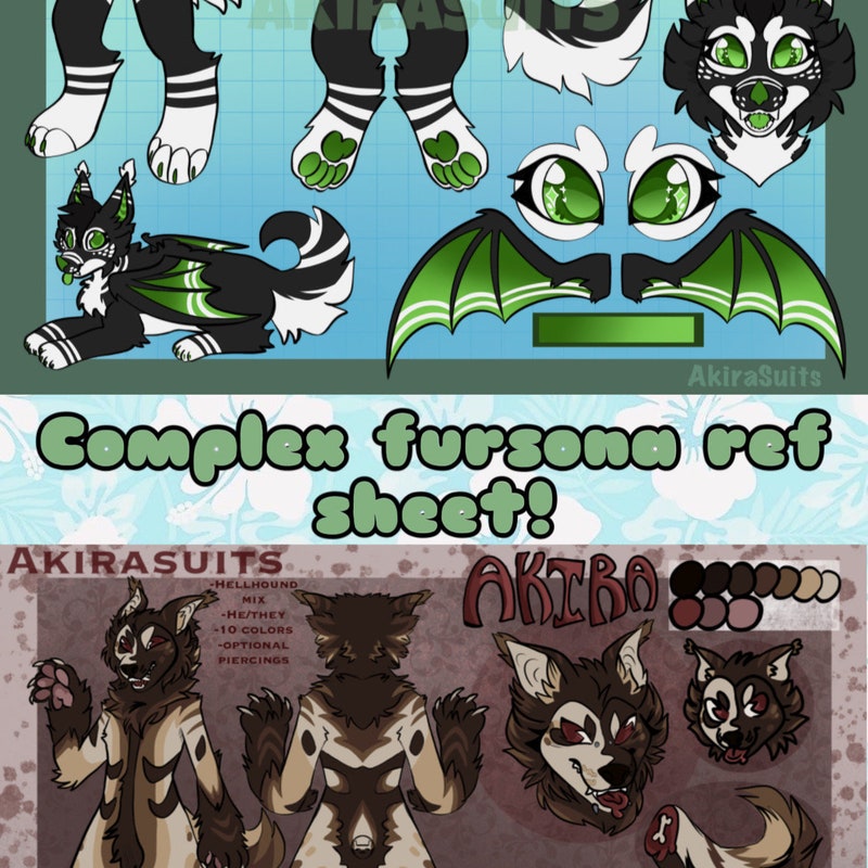 Furry Ref Sheet - Etsy