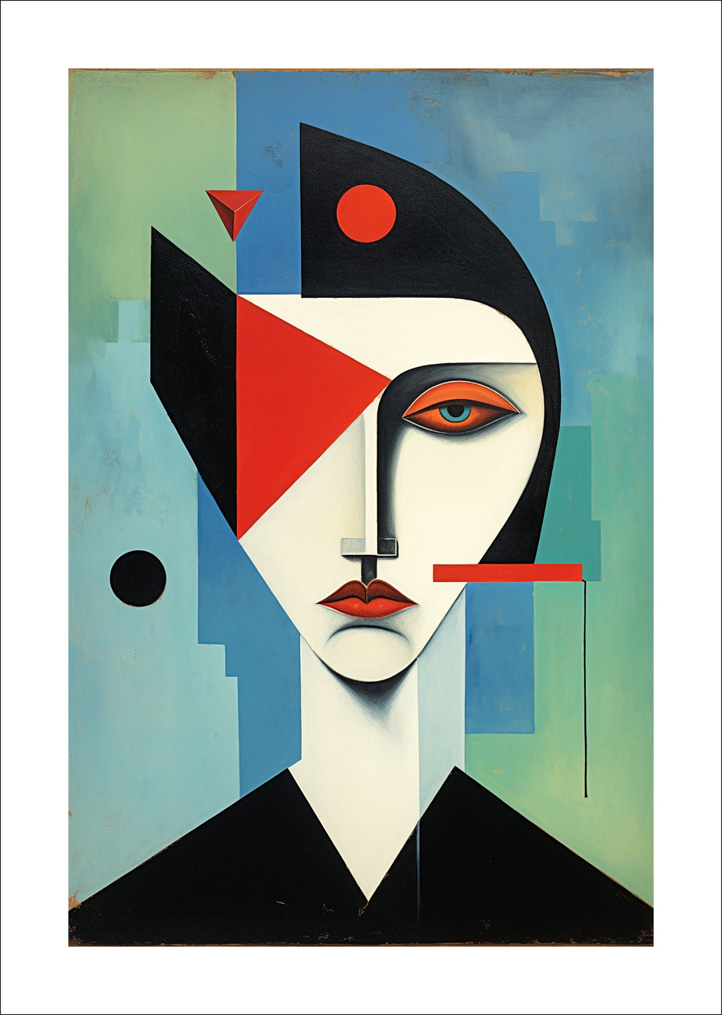 Wassily Kandinsky Abstract Face Art Print, High Quality Large Print ...