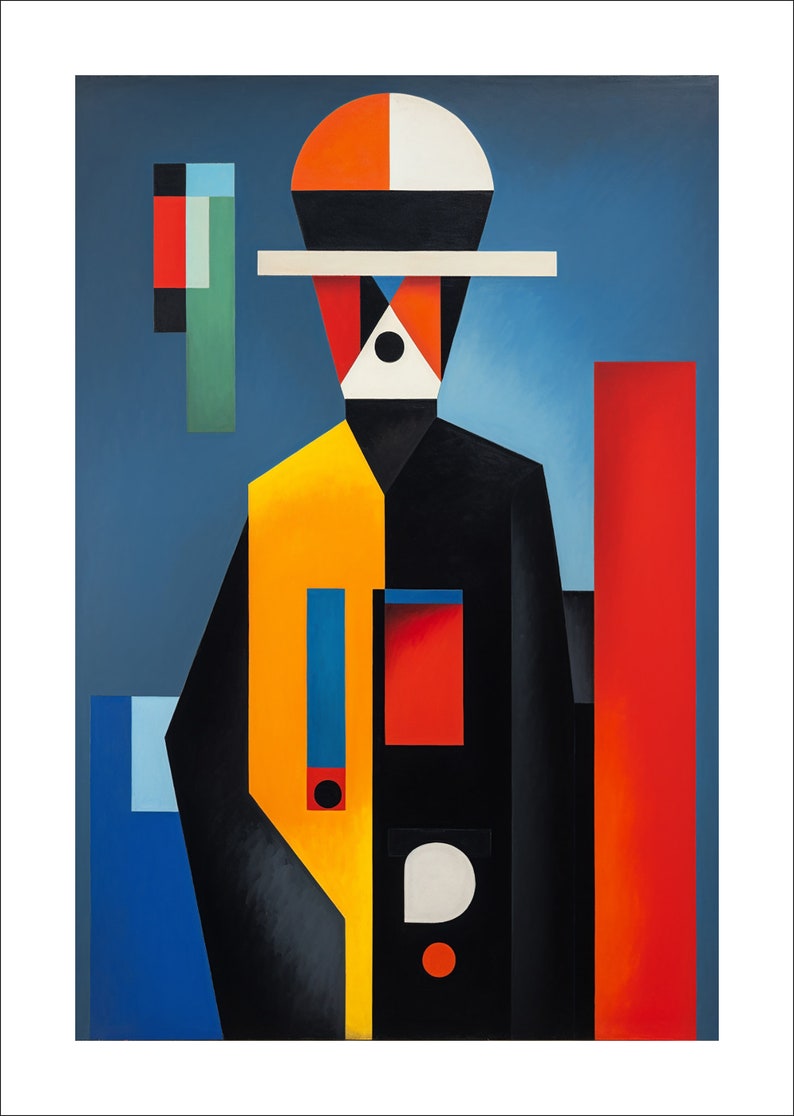 Wassily Kandinsky Abstract Face Art Print, High Quality Large Print ...