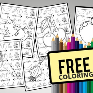 Cute Alphabet Printable Flashcards 26 Fruits and Vegetables ...