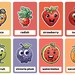 Cute Alphabet Printable Flashcards 26 Fruits and Vegetables ...