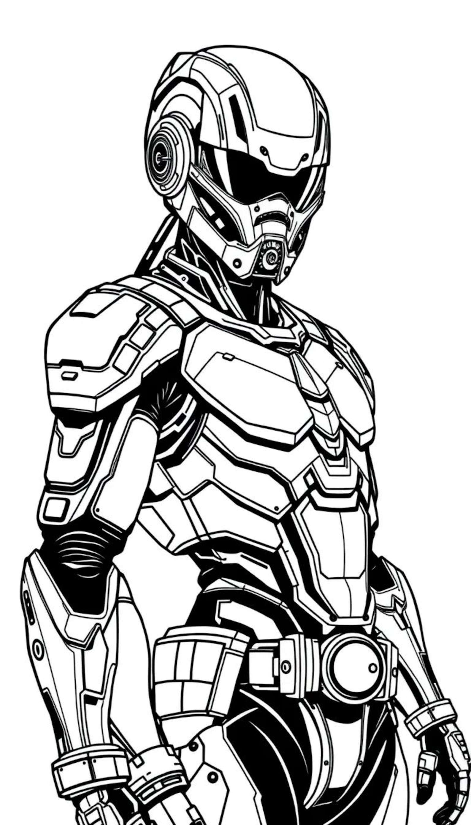 Fun Futuristic Coloring Page - Etsy