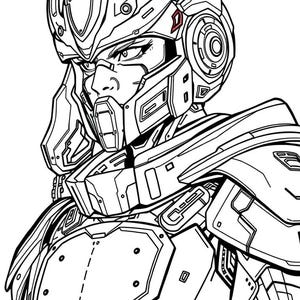 Fun Futuristic Coloring Page - Etsy