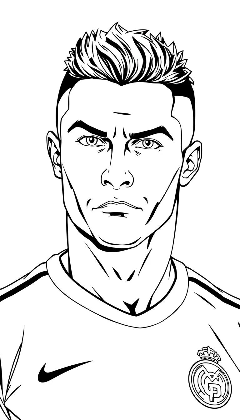 Fun Soccer Player Coloring Page - Etsy