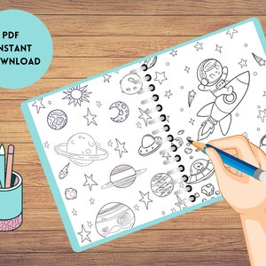 Space Coloring Pages,space Pdf,space Printables,space Activity Sheets ...