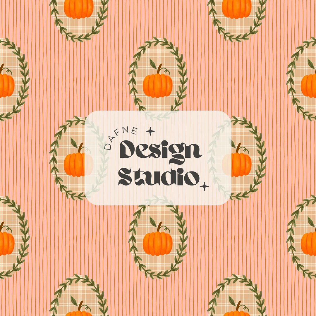 Pumpkin Seamless Pattern, Gingham Fall Seamless, Halloween Seamless ...
