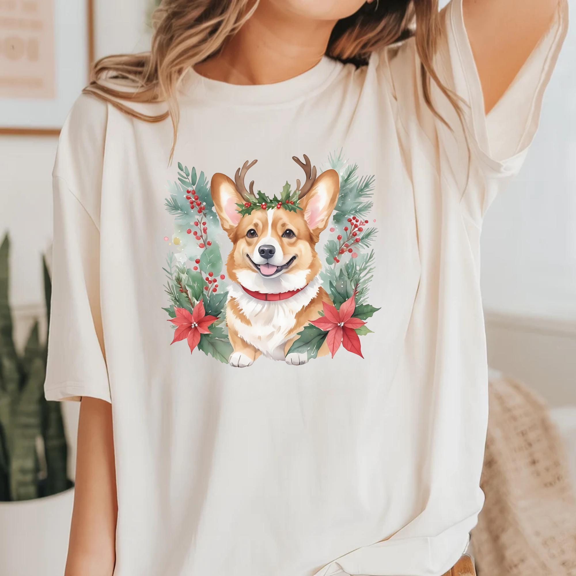 Watercolor Christmas Corgi PNG, DIY Corgi Ornament, Corgi Mom Gifts ...