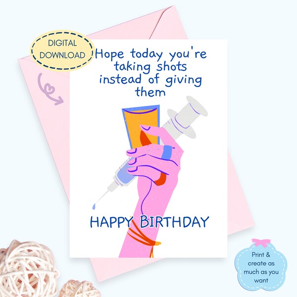 Funny Doctor Birthday Card - Etsy