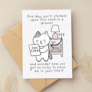 Sarcastic Card Printable for Boyfriend, Funny Drawer Greeting Card ...