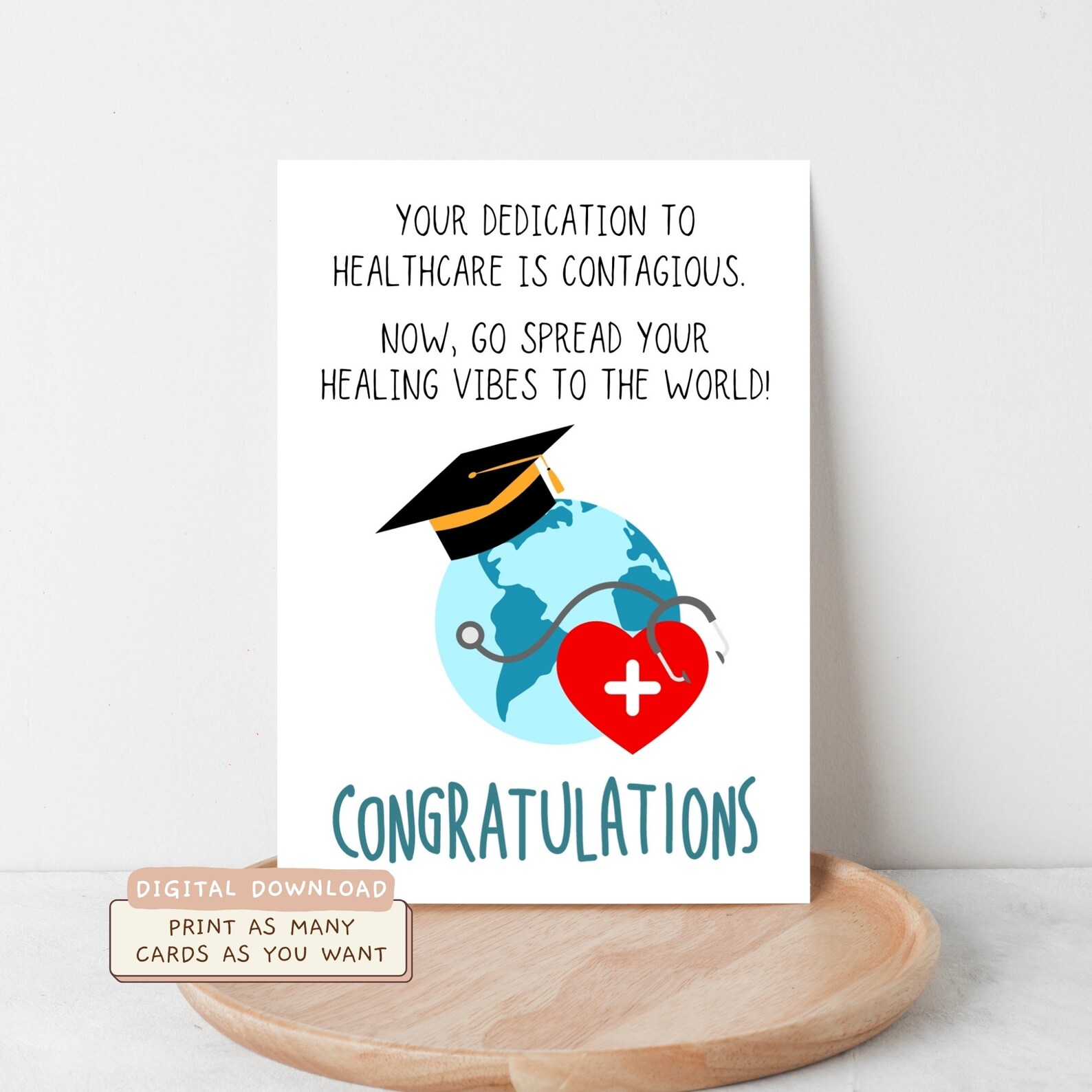 Printable Medical School Graduation Card, Doctor Congrats Card, Nurse ...