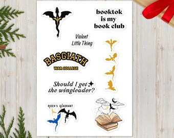 Fourth Wing Stickers - Etsy