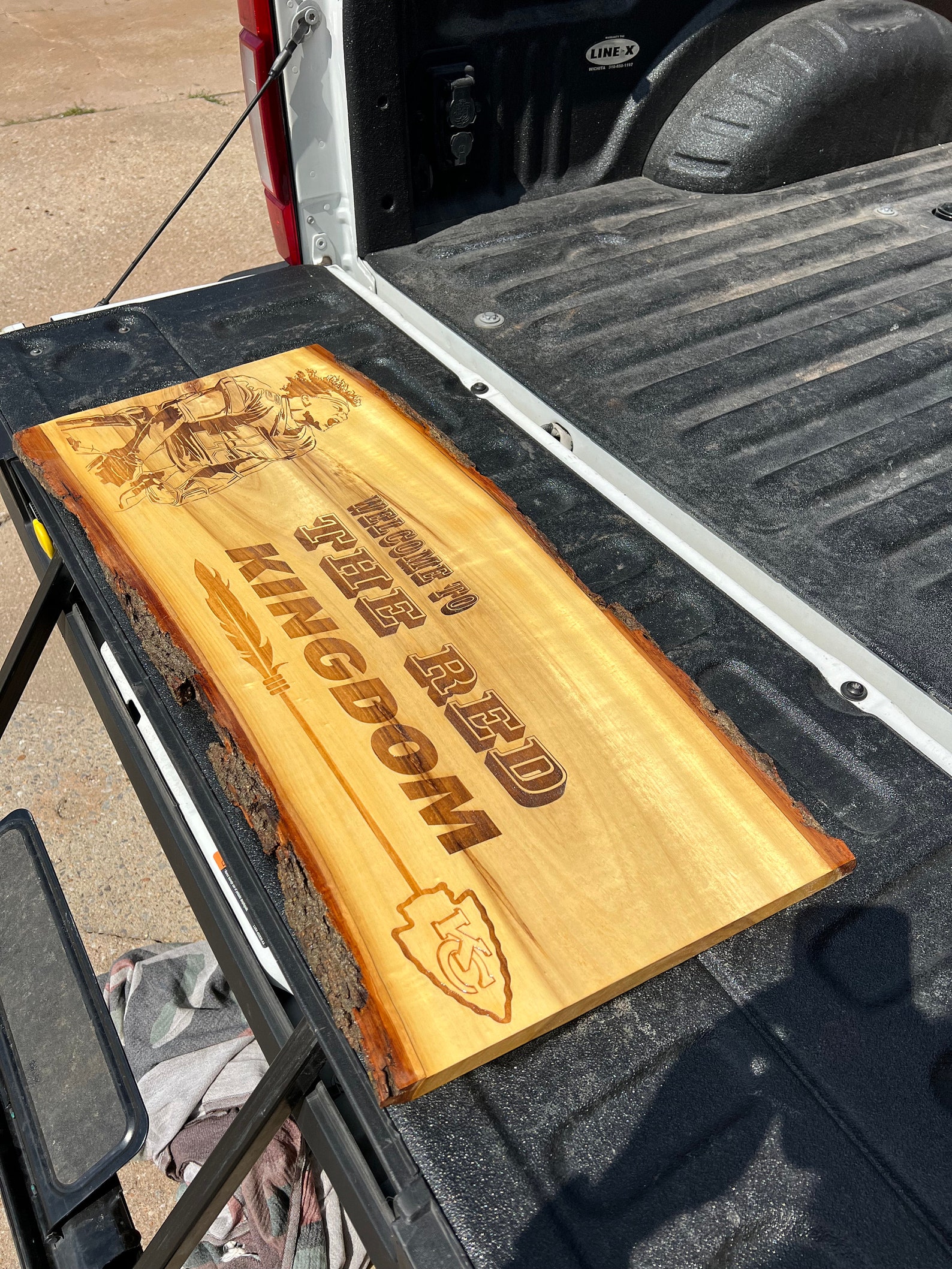 Wood Signs Hanging Sign Engraved Chiefs Red Kingdom Sign CHEIFS - Etsy