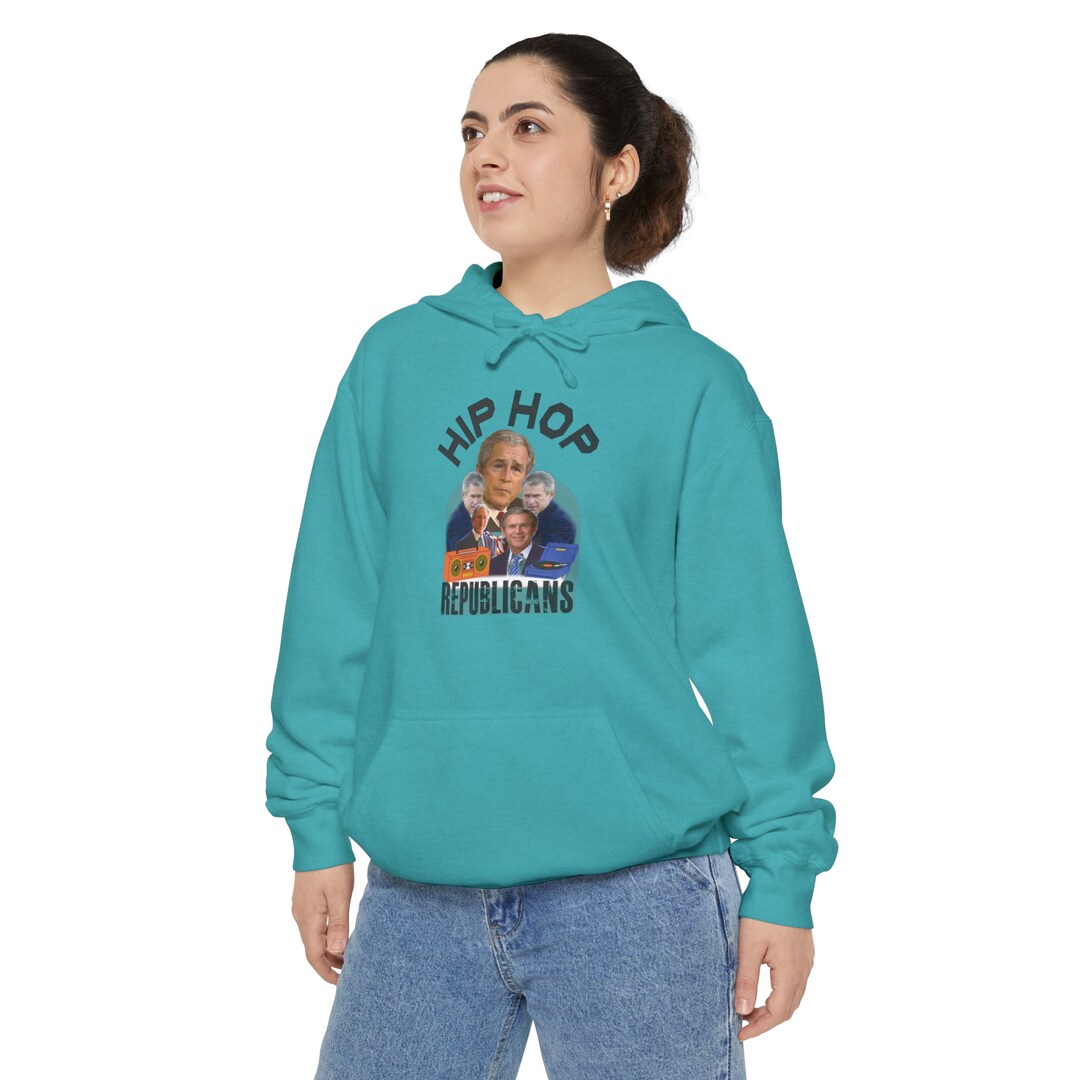 GOP Supporter Hip Hop George W. Bush Hooded Sweatshirt, Hip Hop Fashion ...