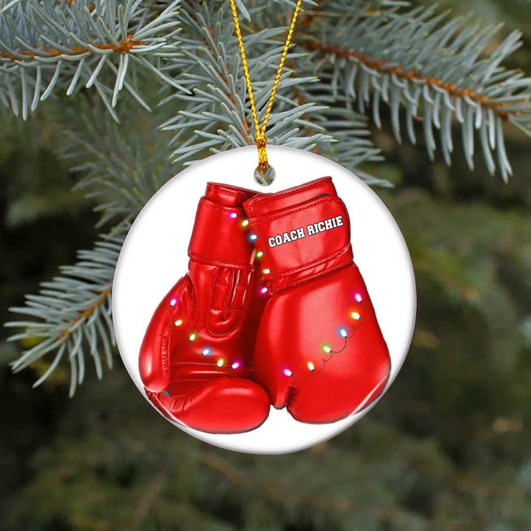 Custom Name Boxing Gloves Christmas Ornament Boxing Christmas - Etsy