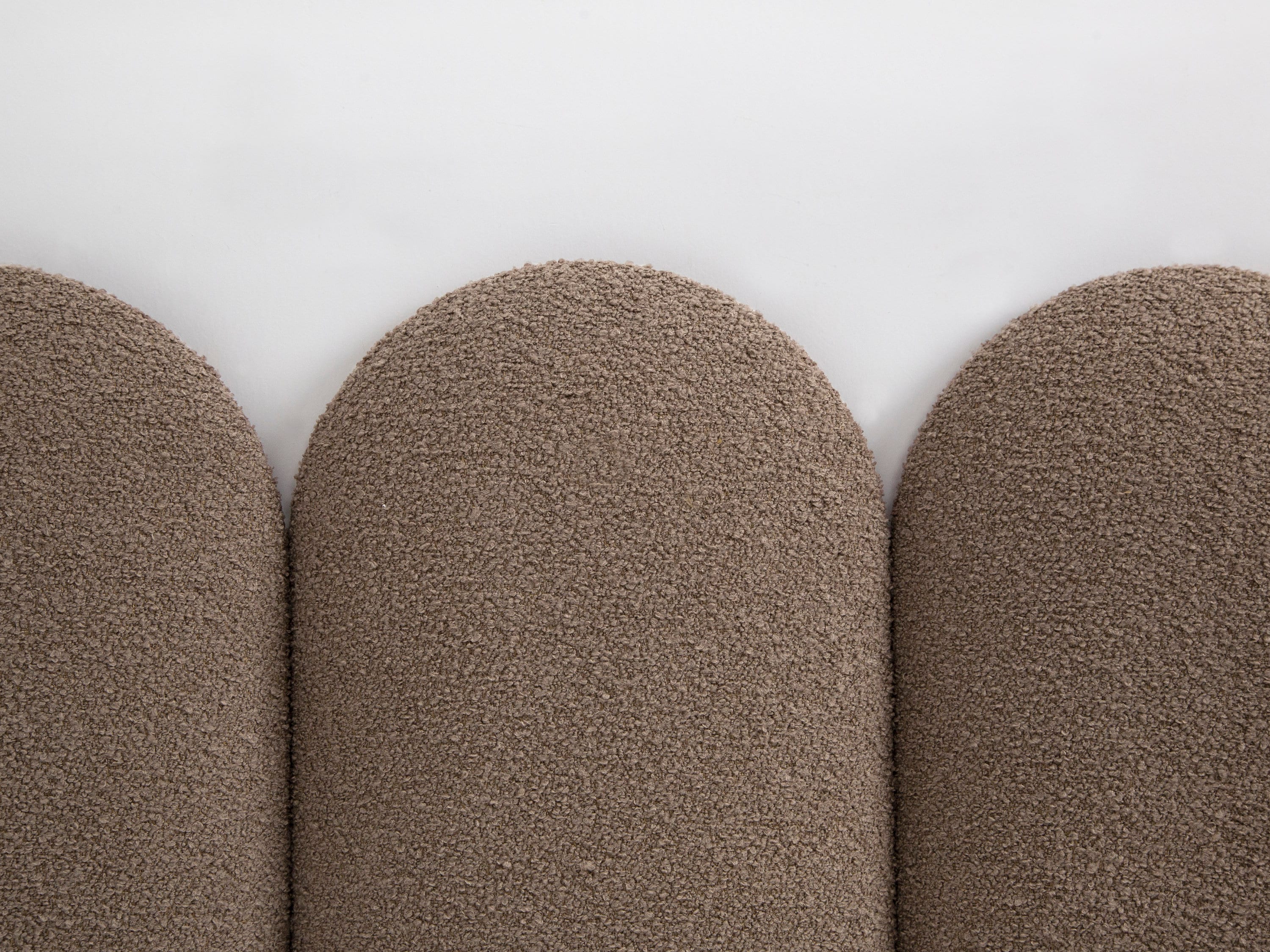 Taupe Boucle Headboard Upholstered Soft Wall Panel Taupe Boho Headboard ...