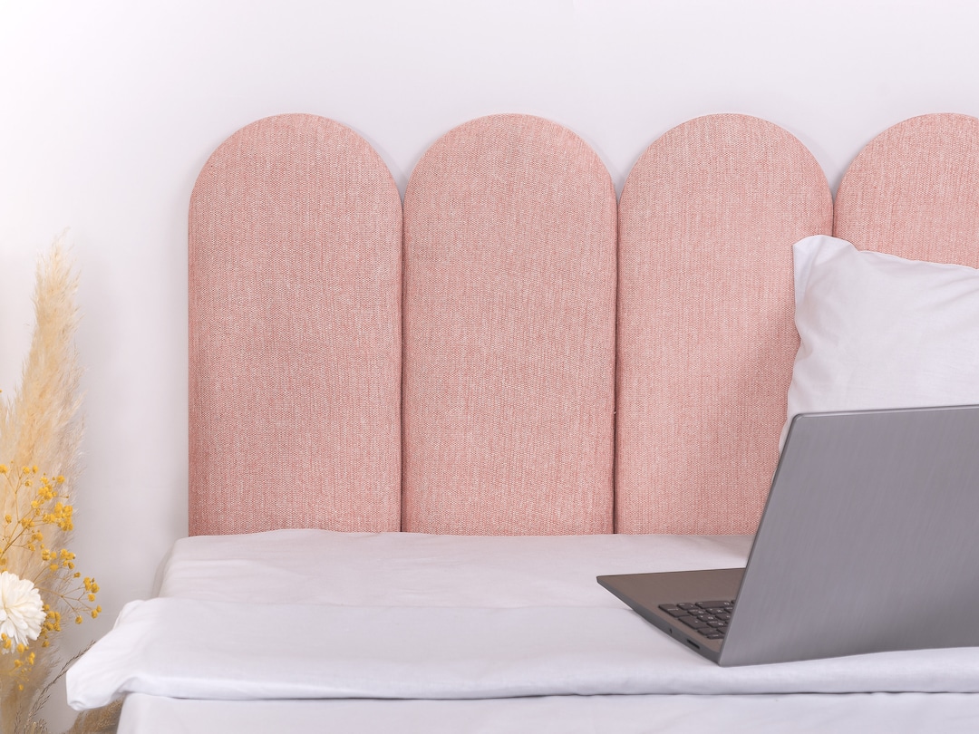 Blush Wall Panel, Upholstered Soft Wall Panel, Blush Headboard ...