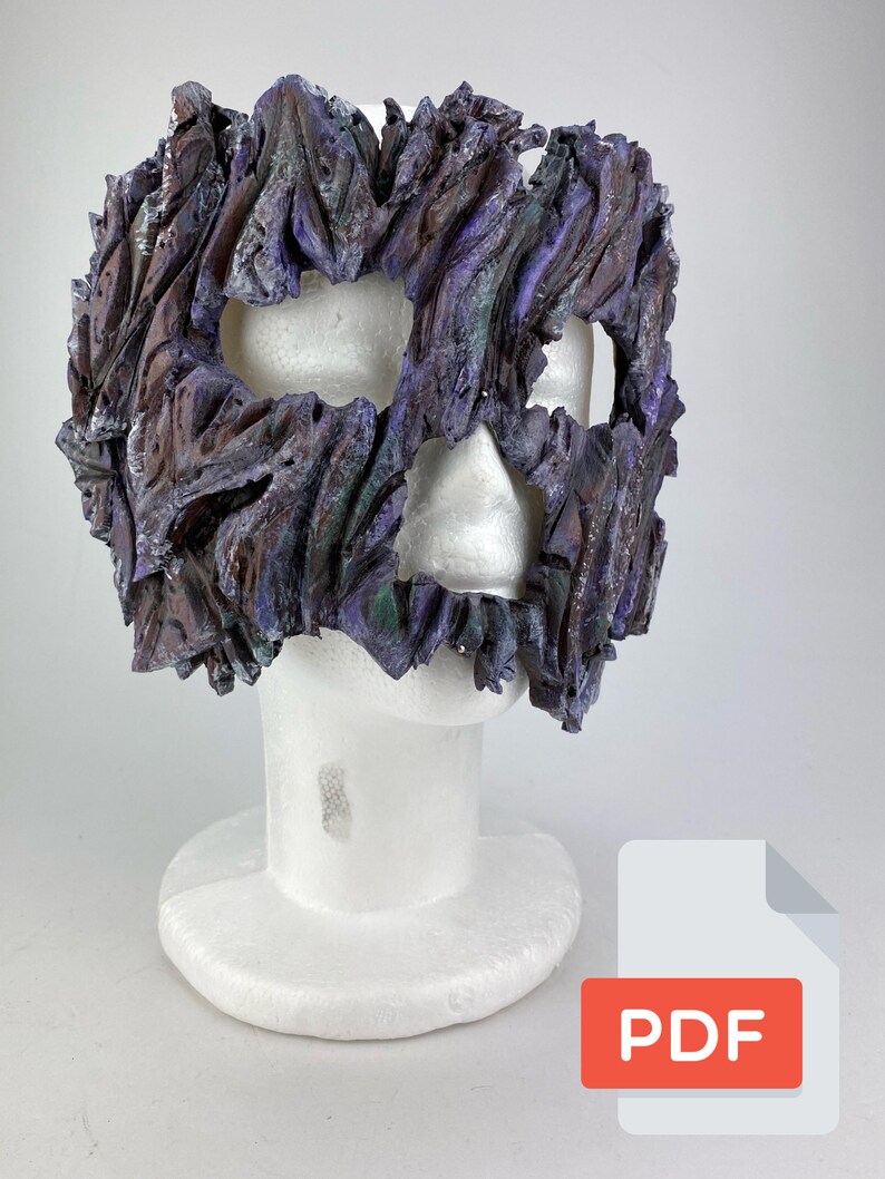 Wooden Armor and Mask Elf Cosplay/larp Blueprint Pattern for EVA Foam ...