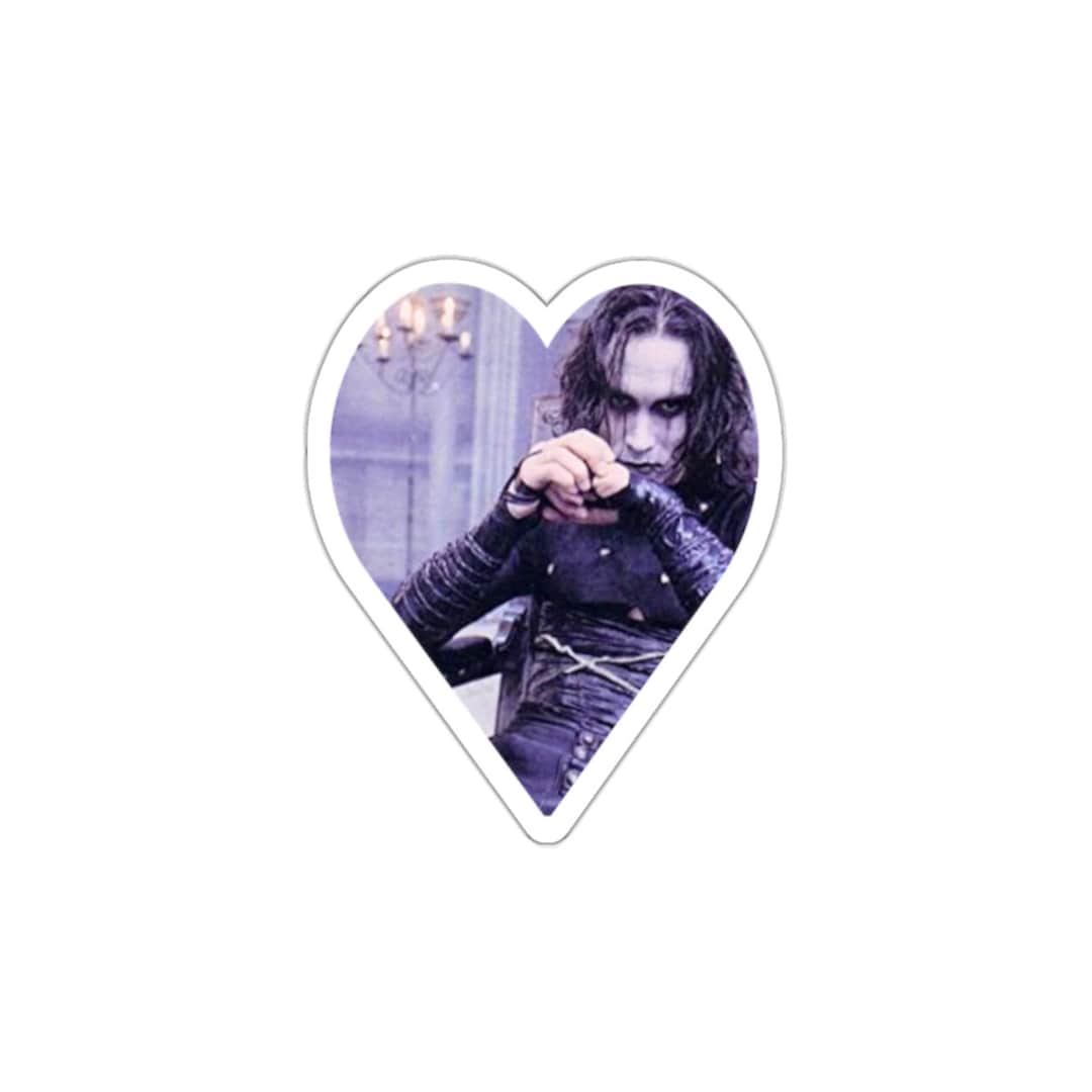The Crow Heart Die-cut Sticker - Etsy