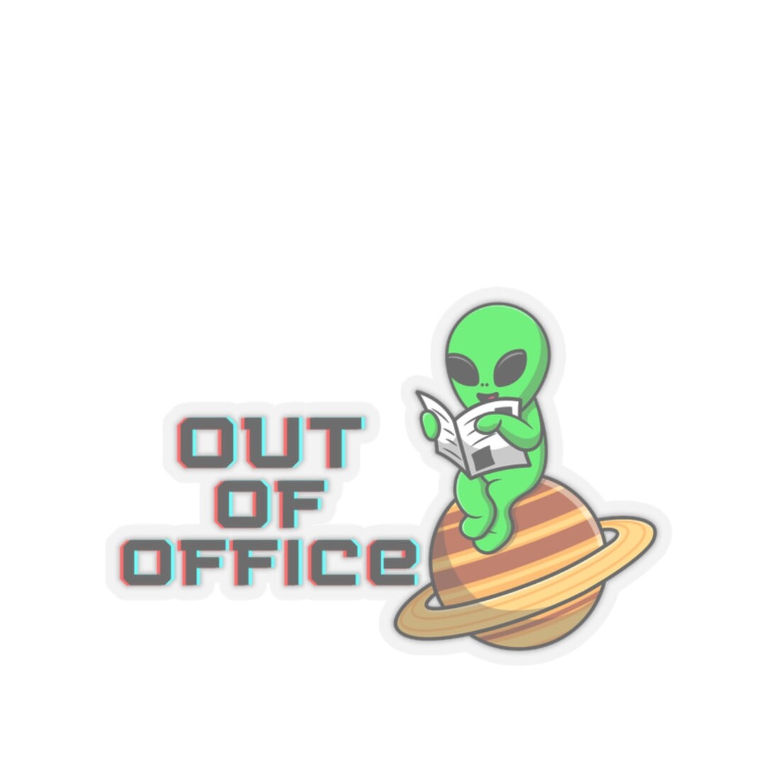 Out of Office Alien Sticker - Etsy