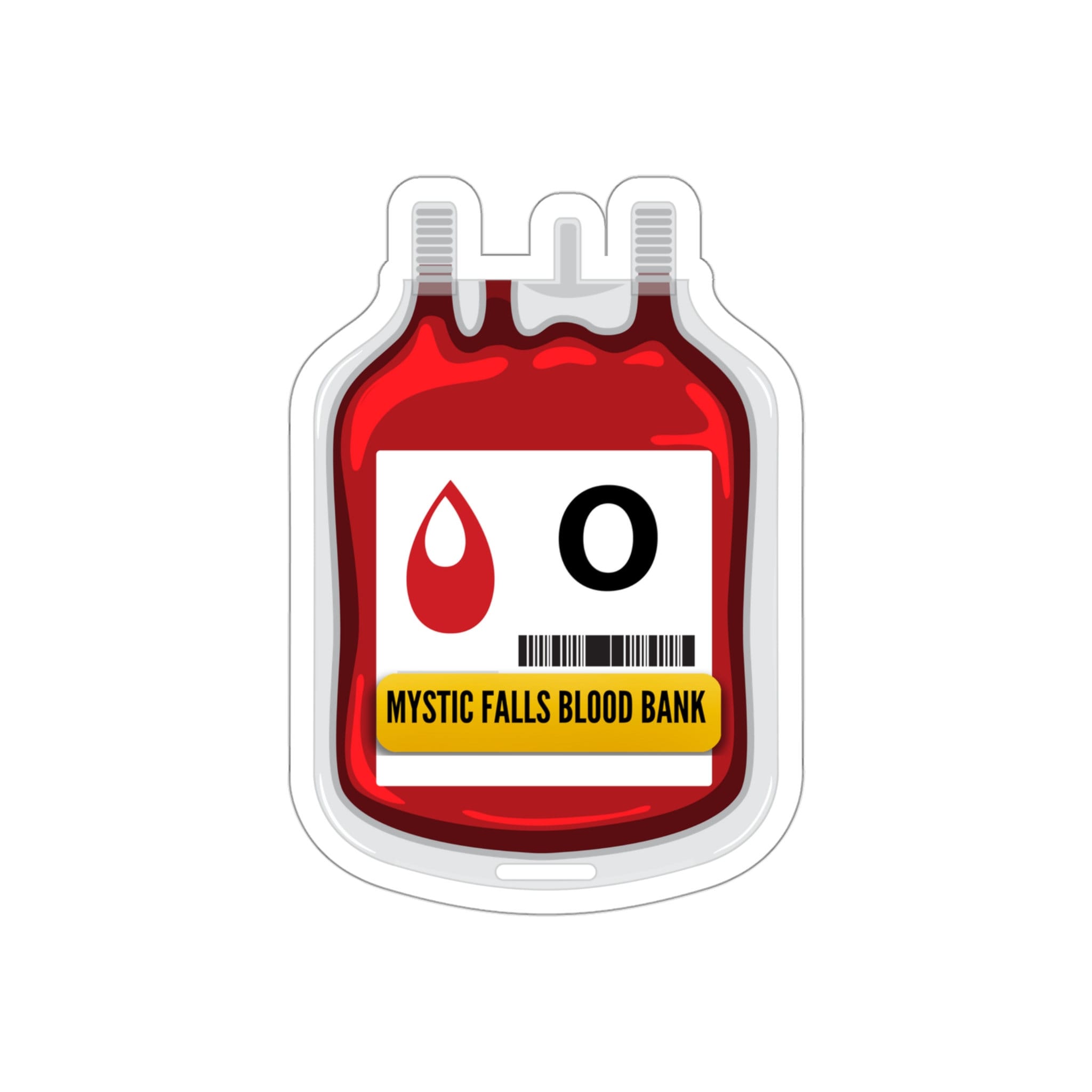 Vampire Diaries Mystic Falls Blood Bank Bag Kiss-cut Sticker - Etsy