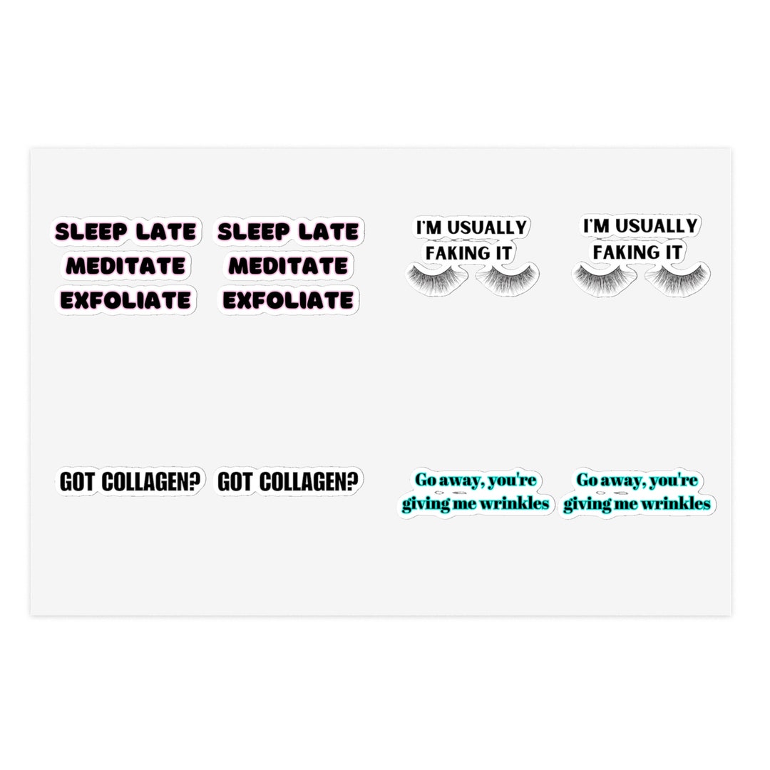 Skincare Sayings Sticker Sheet Bundle, 10pcs - Etsy