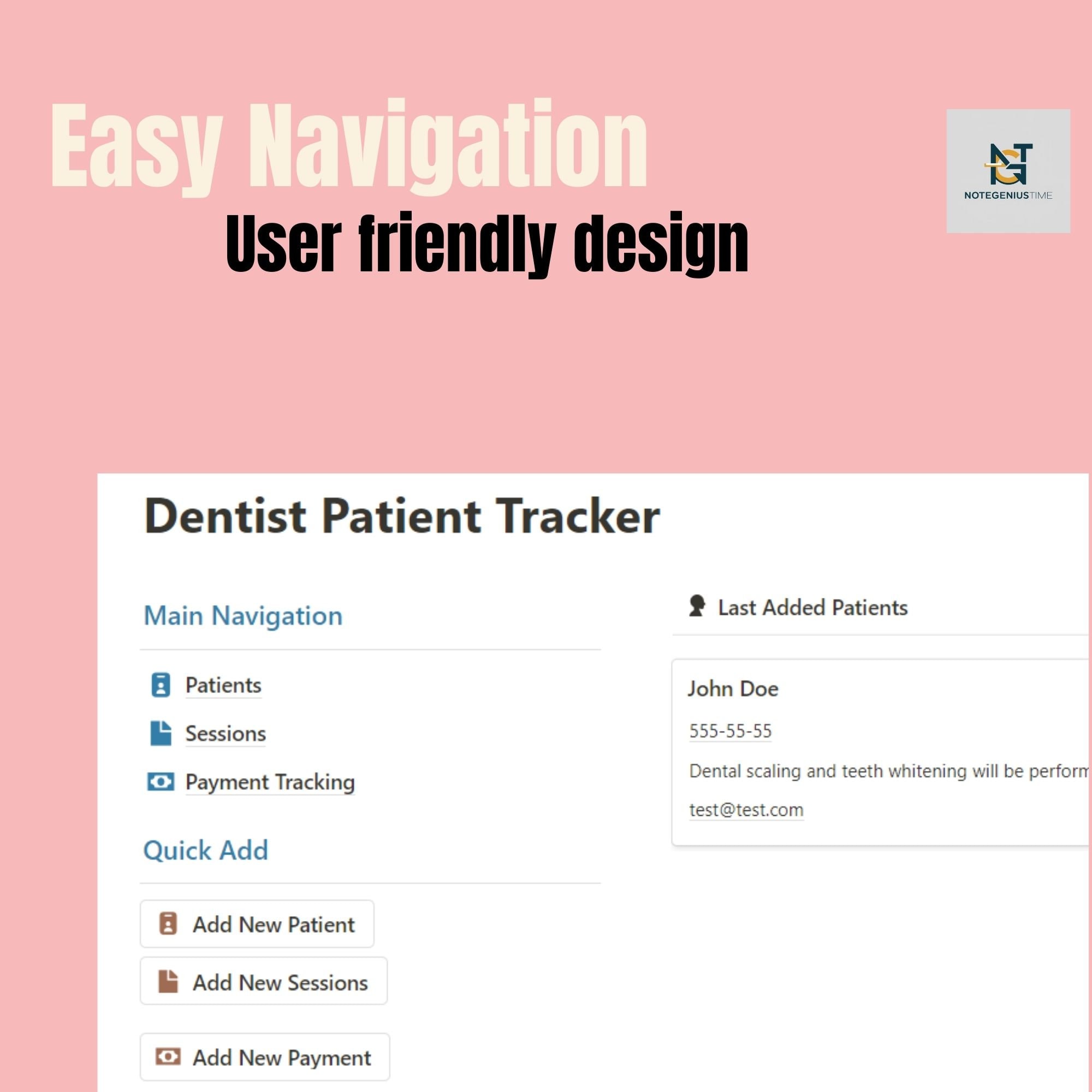 Dentist Patient Tracker Notion Template, Dentist Client Tracker Notion ...