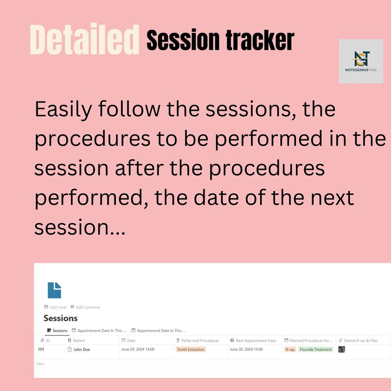 Dentist Patient Tracker Notion Template, Dentist Client Tracker Notion Template,dental Tracker ...