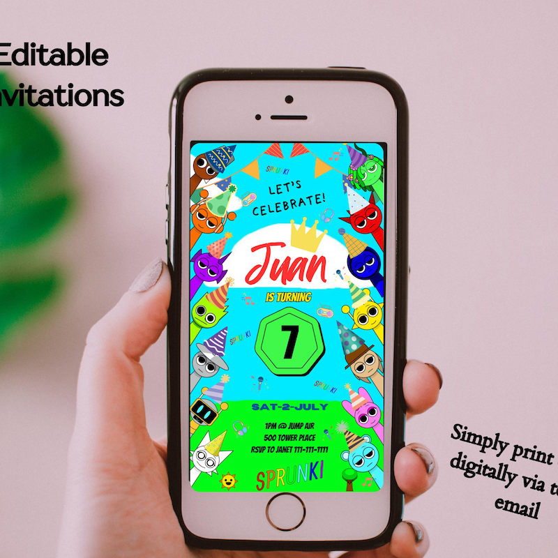 Sprunki Birthday Party - Etsy