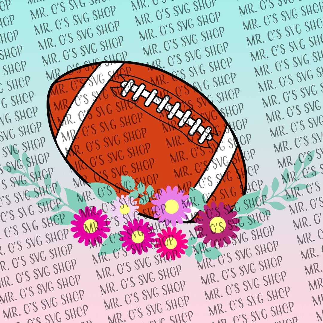 Football Flower Spray - Football SVG - SVG Only - Digital Download - Etsy