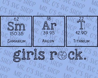 Smart Girls Rock SVG - Etsy