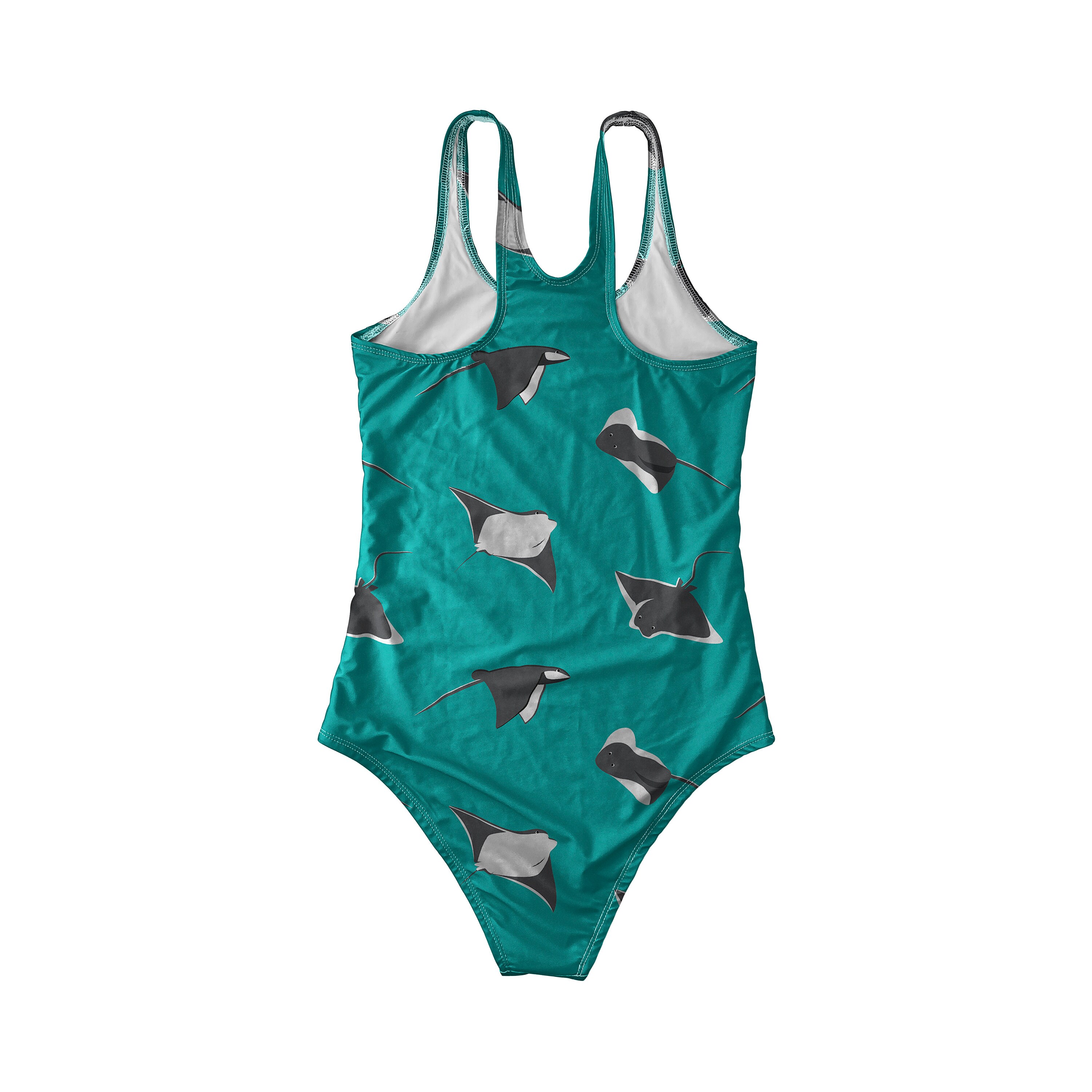 Stingray Print Swimsuit Ocean Creature One-piece Swimsuit - Etsy