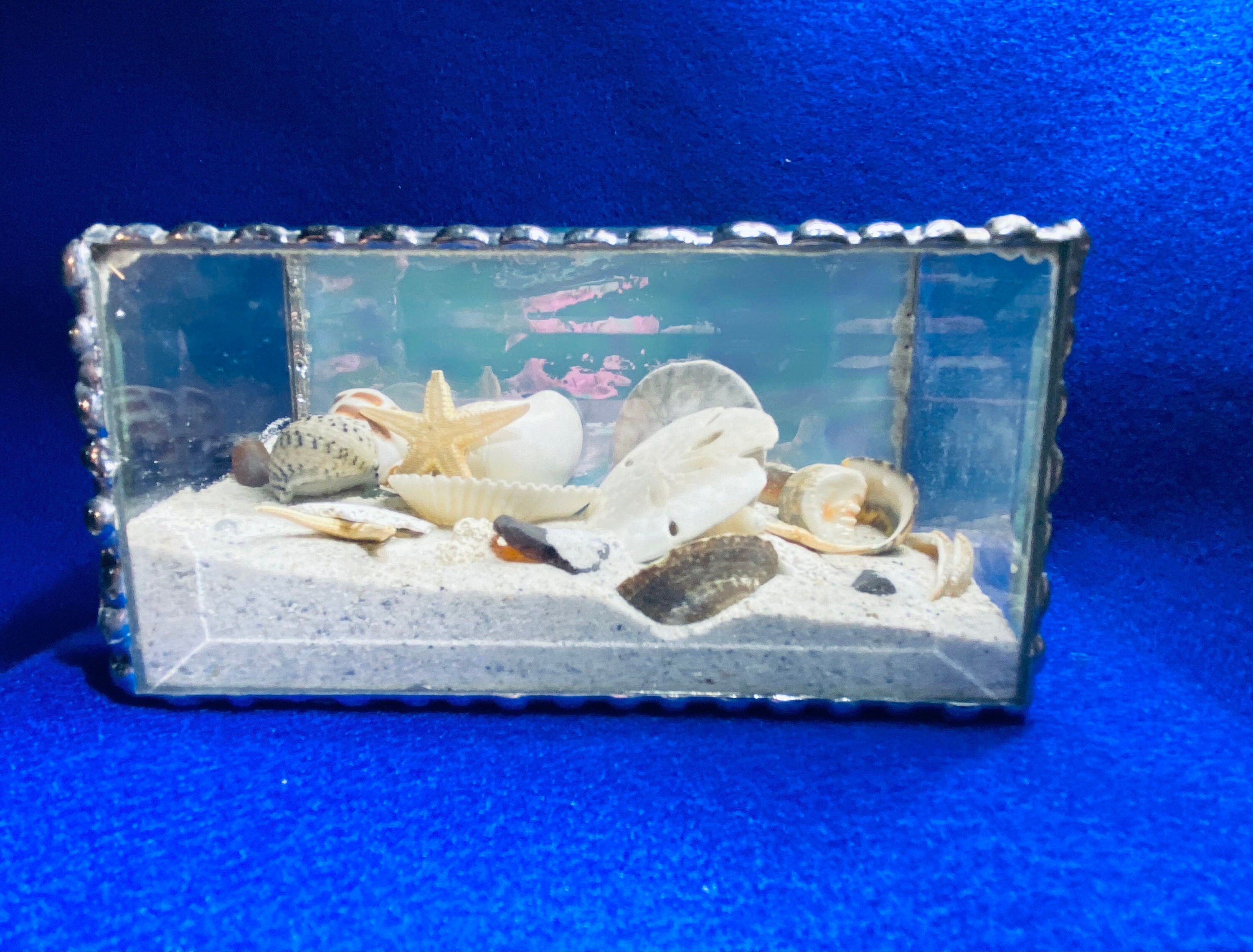 Stained Glass and Beveled Sea Box - Etsy