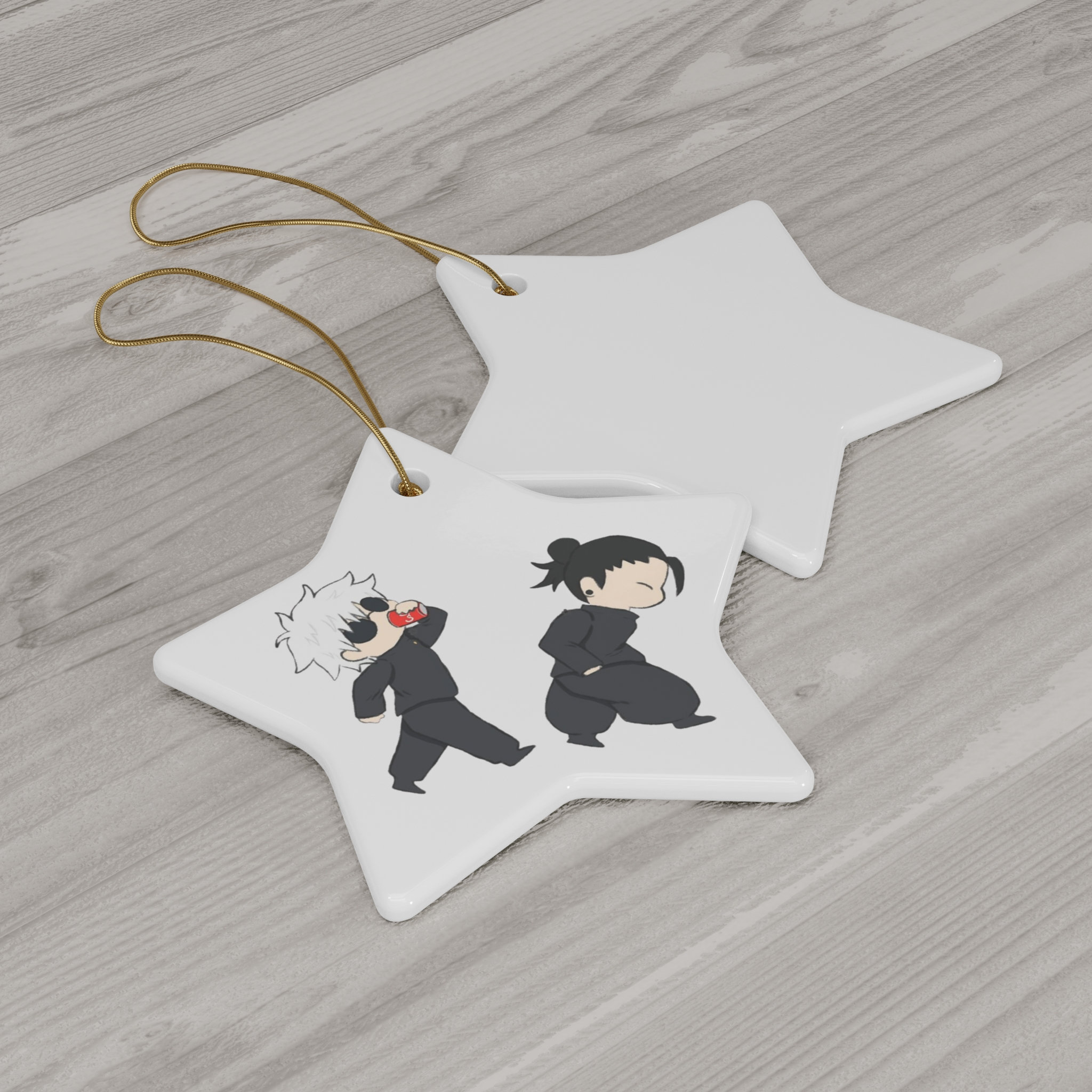JJK Ceramic Ornament, Anime Lover Gift, Gojo and Geto, Anime Christmas ...