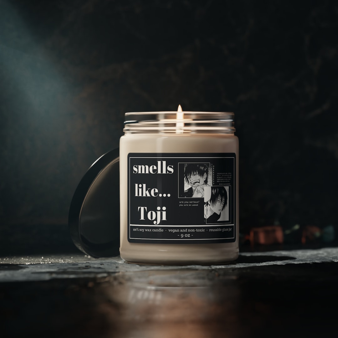 JJK Candle, Anime Lover Gift, Funny Toji, Jujutsu Anime, Scented Soy ...