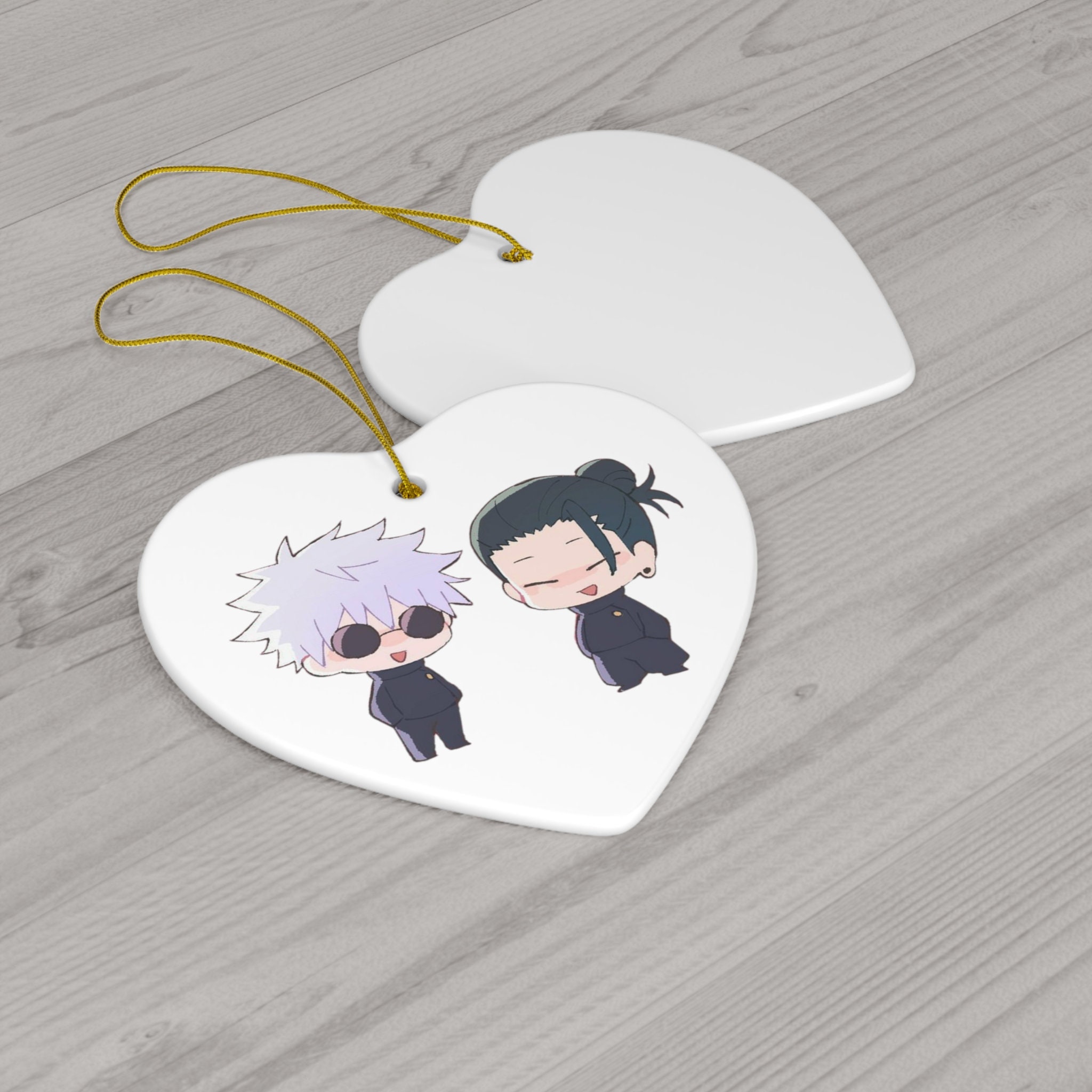 JJK Ceramic Ornament, Anime Lover Gift, Gojo and Getou, Anime Christmas ...