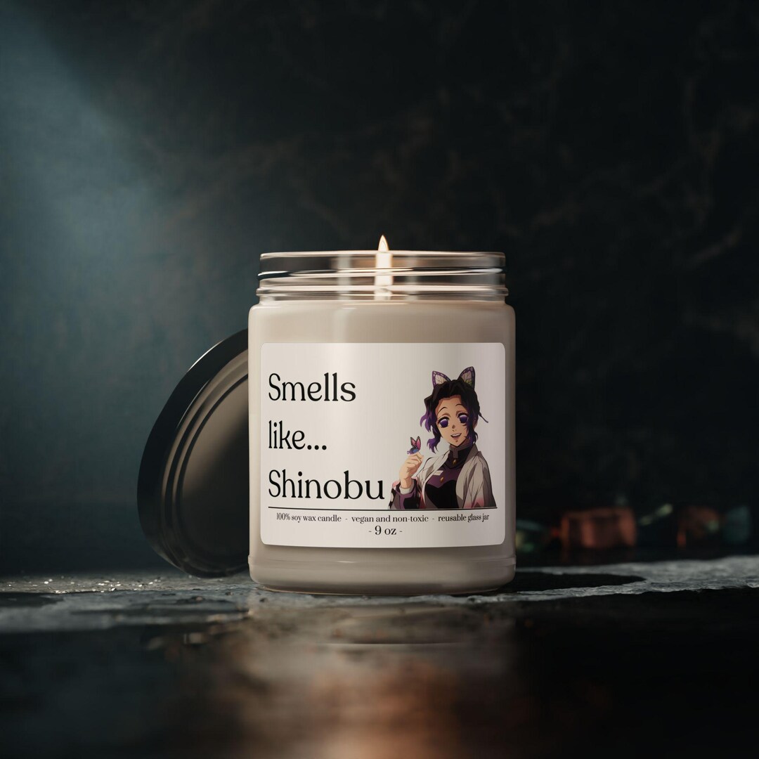 Demon Slayer Anime Candle, Smells Like Shinobu Candle, Anime Lover Gift ...