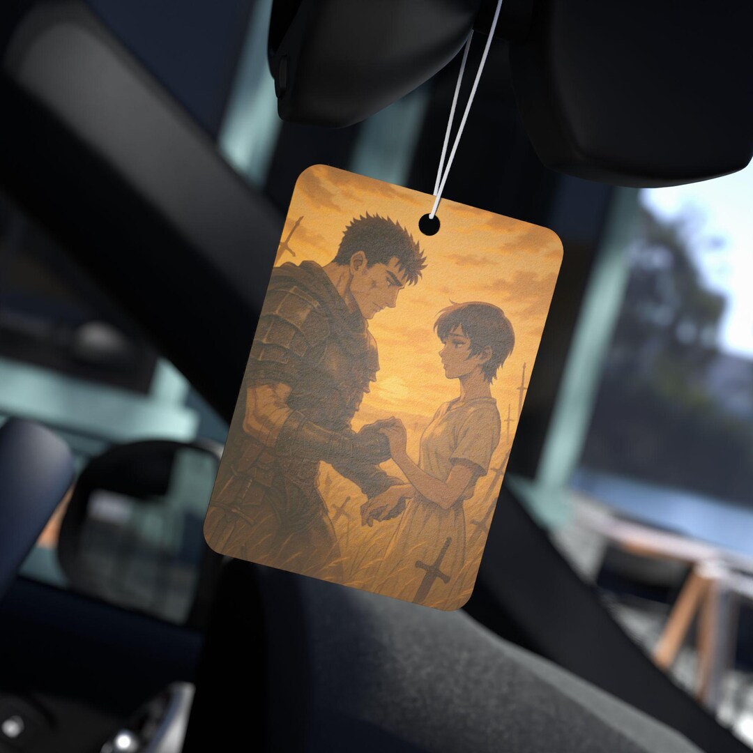 Berserk Car Air Freshener, Guts and Casca Couples Gift, Funny Anime ...