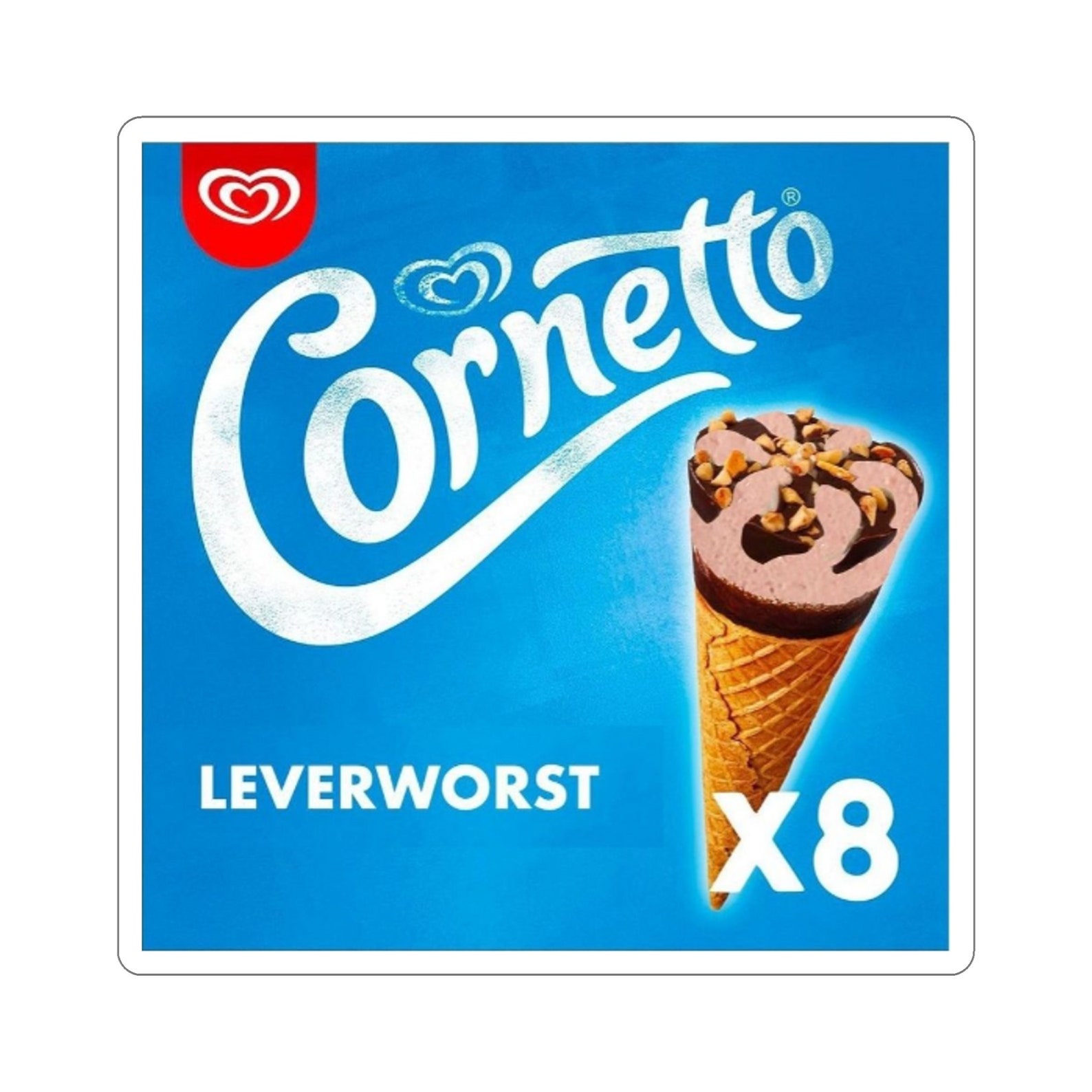 Cornetto Leverworst Dutch Meme Sticker - Etsy