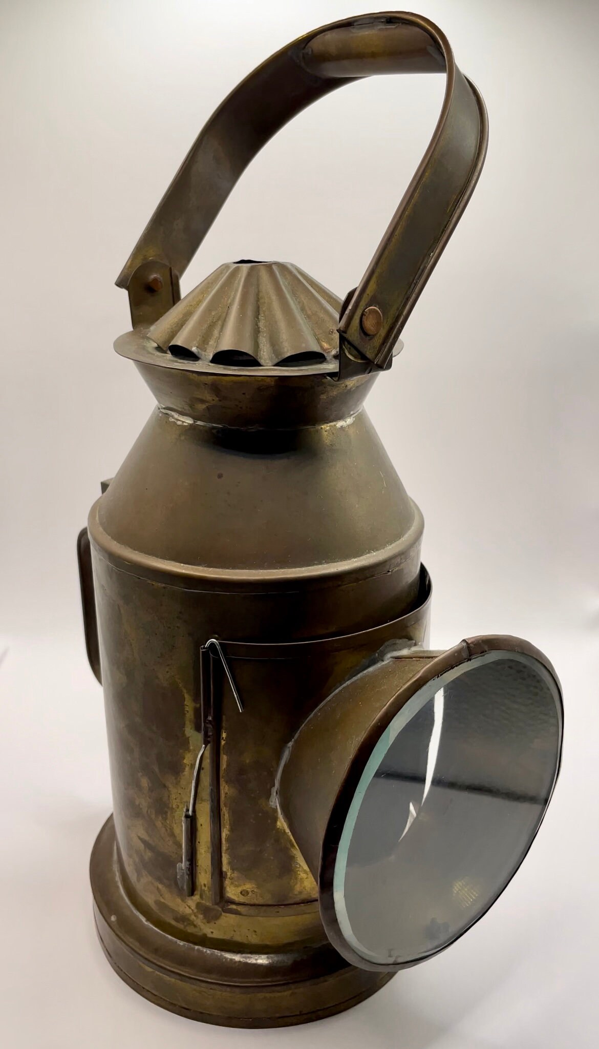 Antique Brass Railway Oil Lamp - Etsy