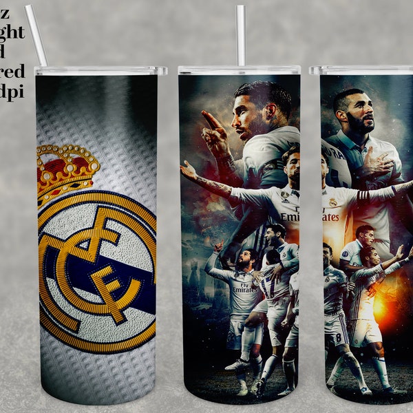 Real Madrid Tumbler - Etsy