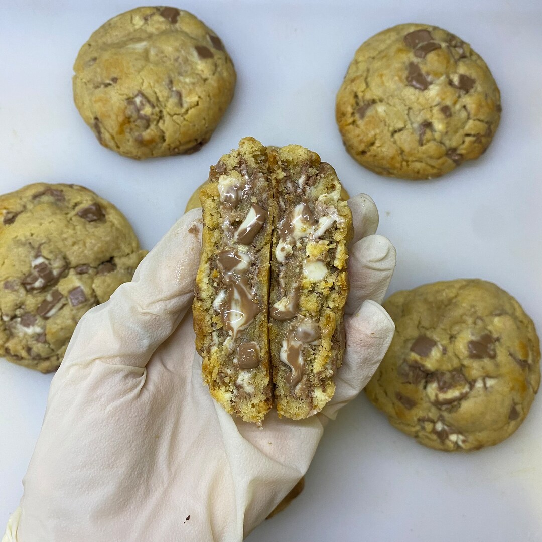 Chunky GOOEY FRESHLY BAKED Postal Cookie Box - Mixed Flavours - Baked ...