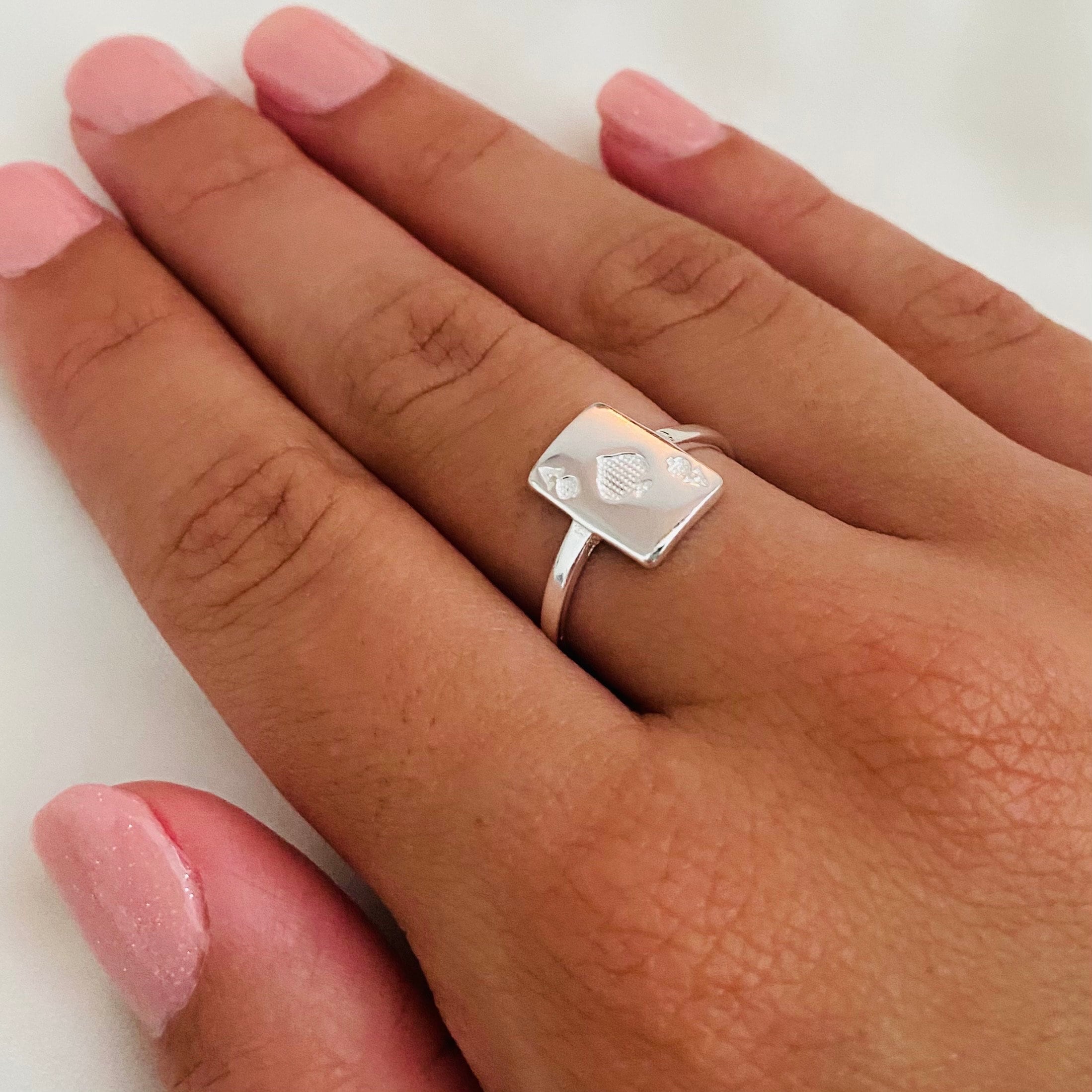 Ace Ring, Poker Ring, Ace of Spades Ring, Silver Card Ring, Ace Card ...