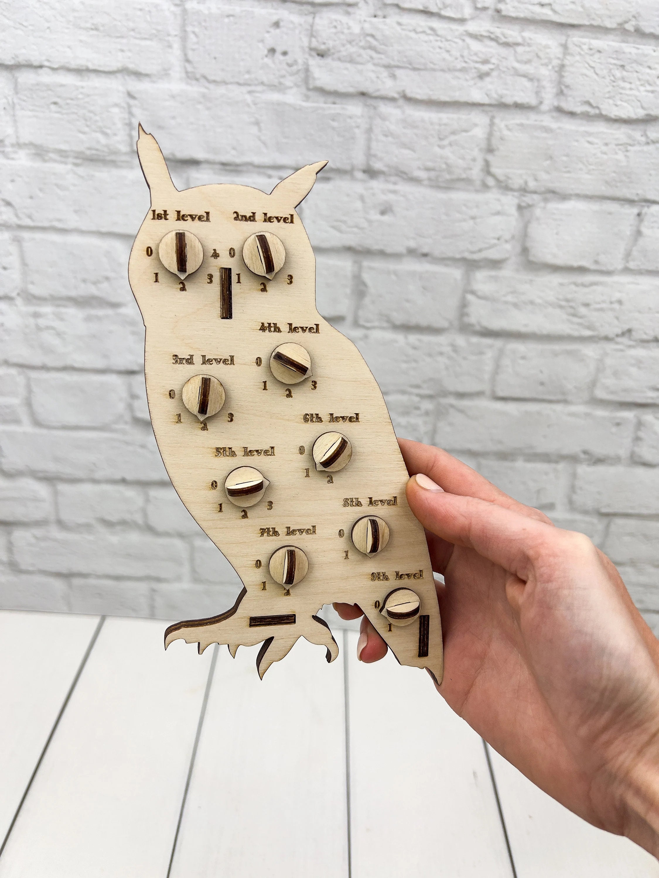 Dungeons and Dragons Spell Slot Tracker Dnd Gift Wood Spell Tracker - Etsy