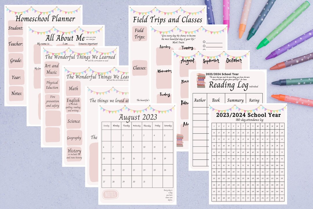 Homeschool Portfolio and Planner Bundle - Etsy
